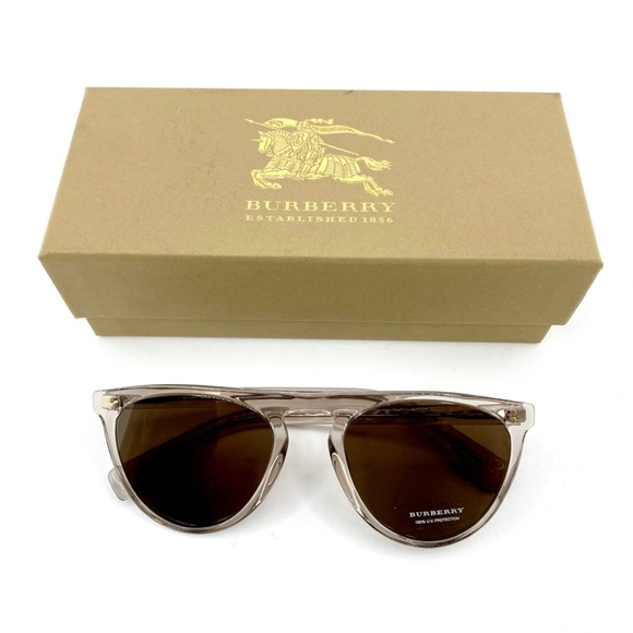 Burberry | Accessories | Burberry Pilot Sunglasses Transparent Grey New ...